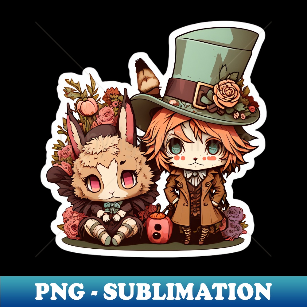 Kawaii Mad Hatter March Hare I - Trendy Sublimation Digital | Inspire ...