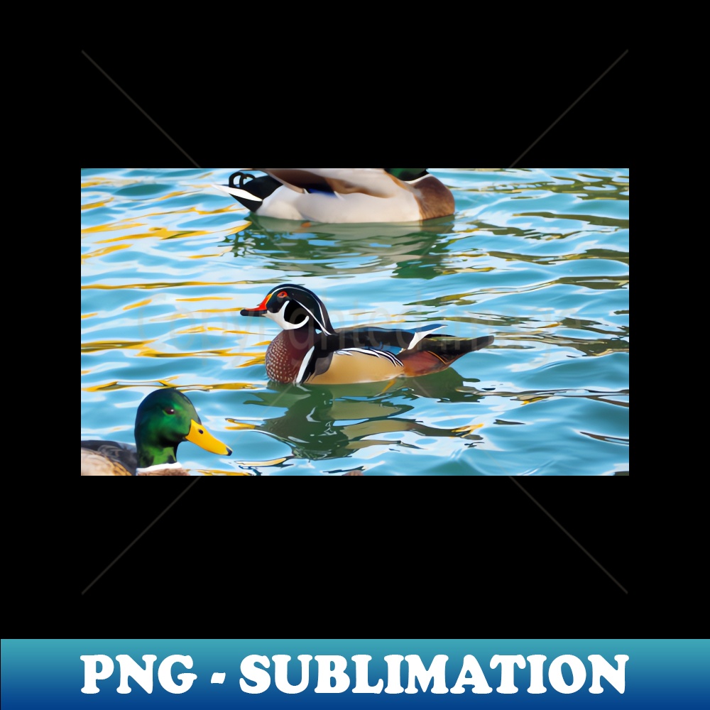 A Cute Wood Duck Turning Its Head While Swimming - Instant S | Inspire ...
