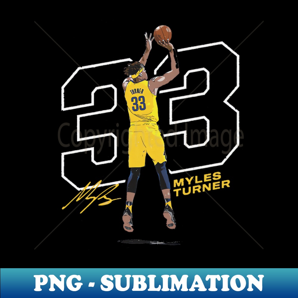 Myles Turner Indiana Outline - Vintage Sublimation PNG Downl | Inspire ...