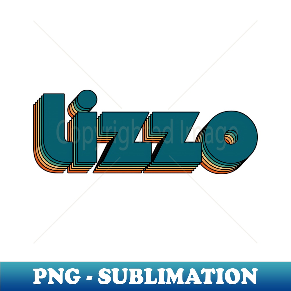 Lizzo Lizzo Retro Rainbow Typography Style 70s - Exclusive - Inspire Uplift