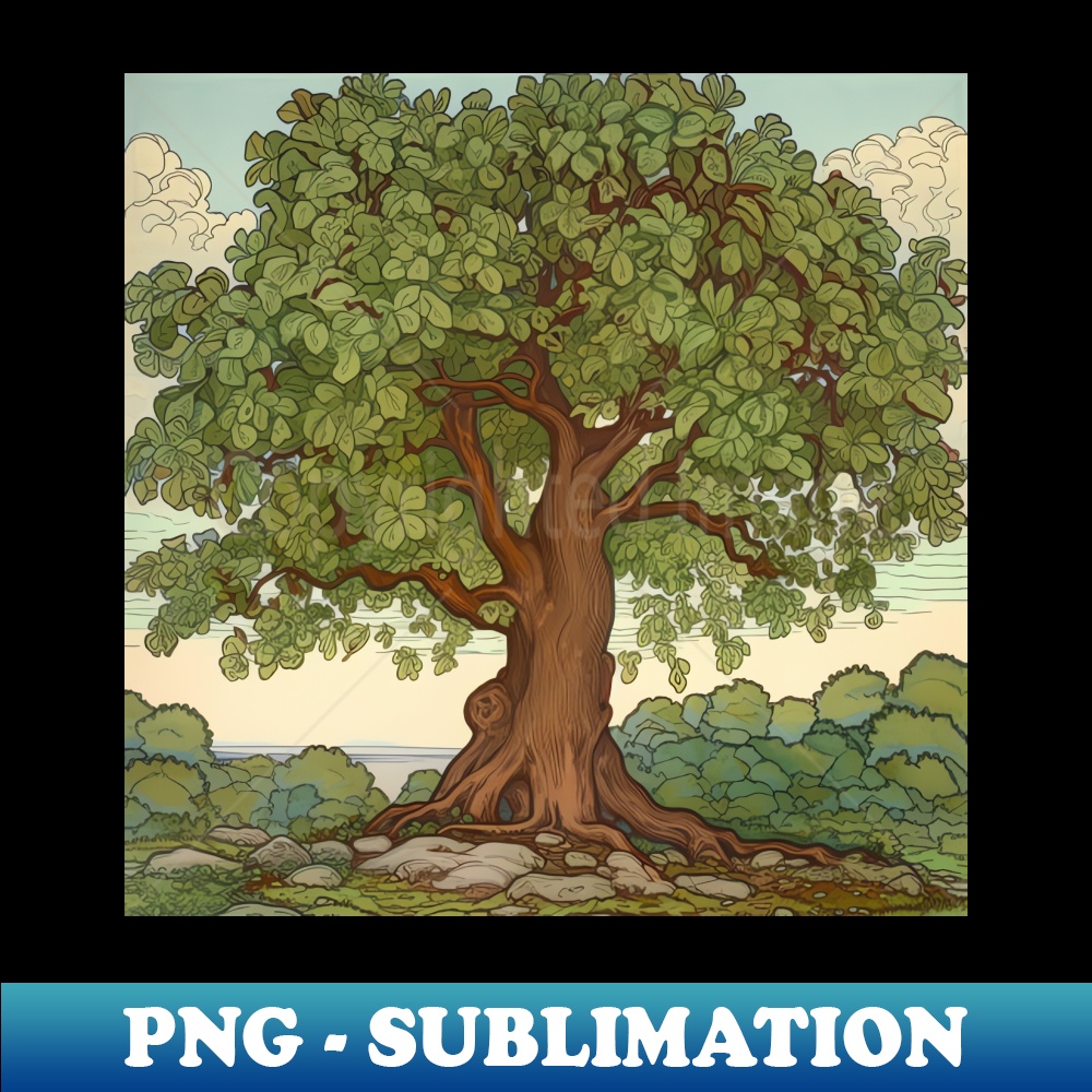 Chestnut oak tree drawing - Artistic Sublimation Digital Fil | Inspire ...