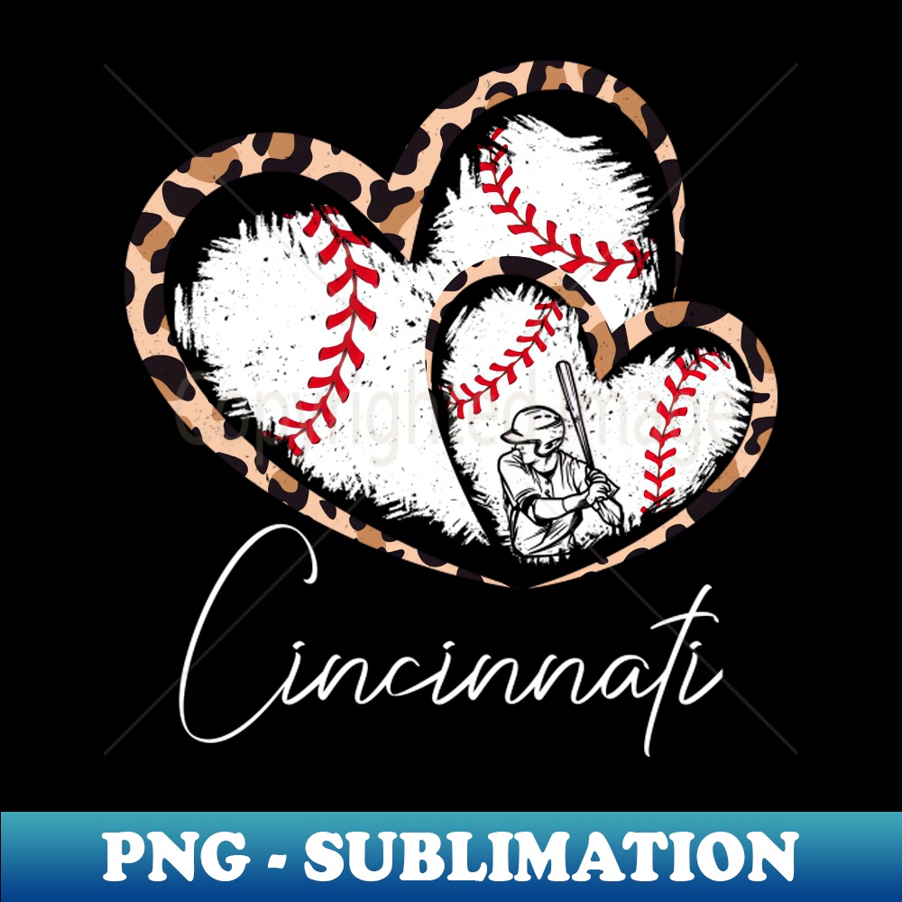 Cincinnati Leopard Twins Hearts Baseball Baseball players - | Inspire ...