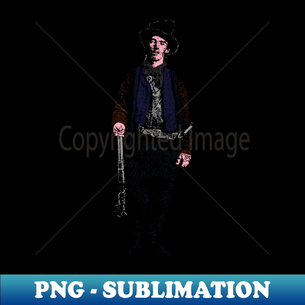 Billy the Kid Grunge Distressed Style Billy the Kid Western | Inspire ...