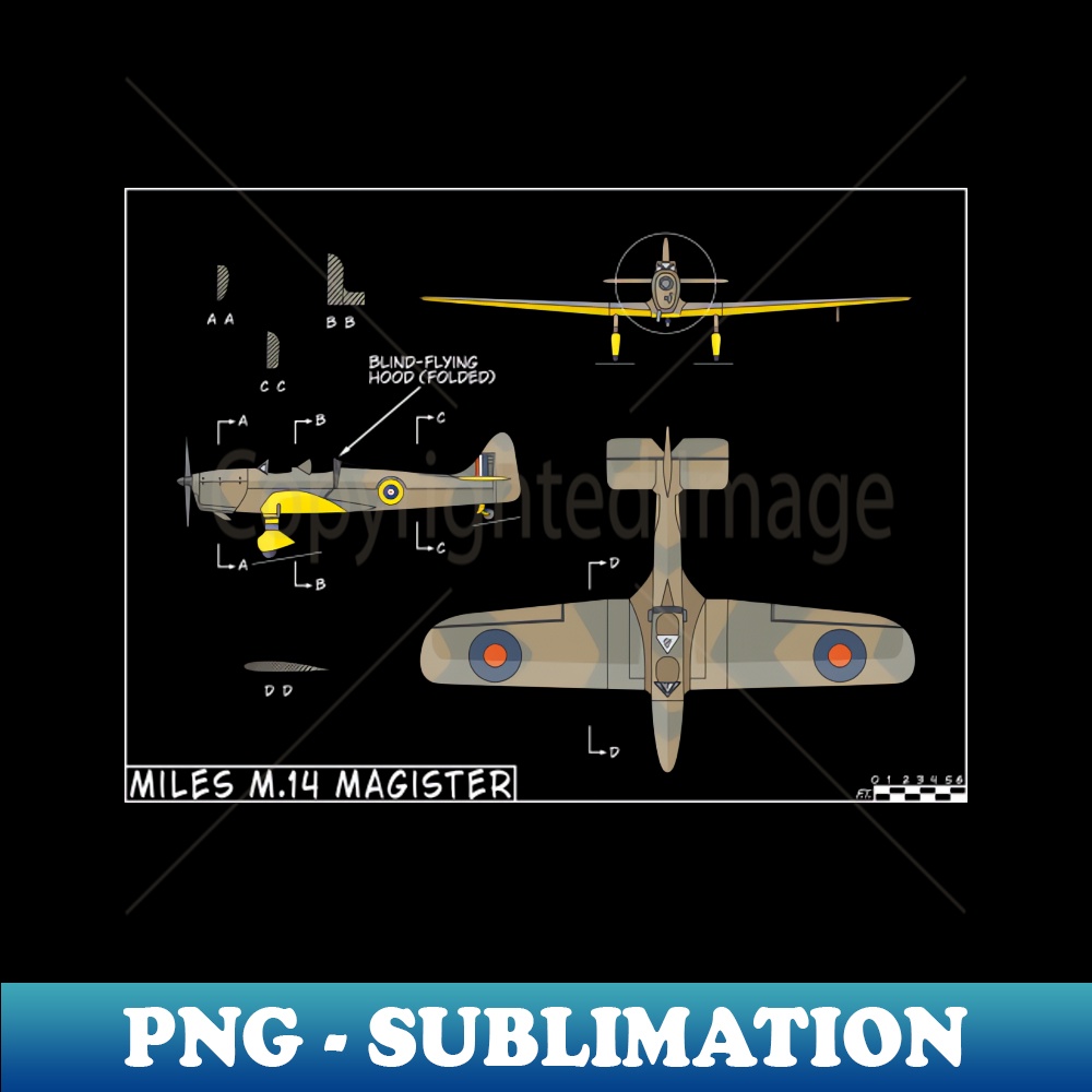 Miles M14 Magister British WW2 Basic Trainer Aircraft Diagra | Inspire ...