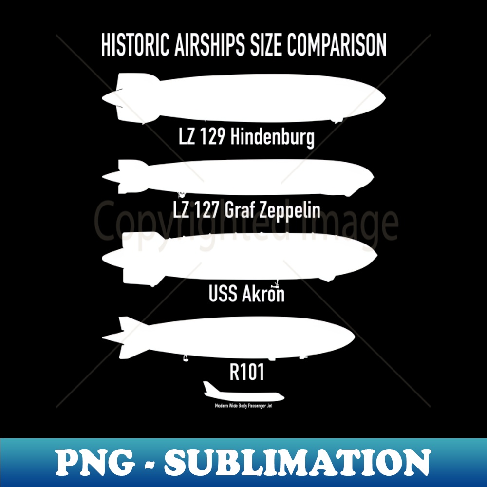 Historic Airships Hindenburg Graf Akron R101 Infographic Dia - Inspire ...