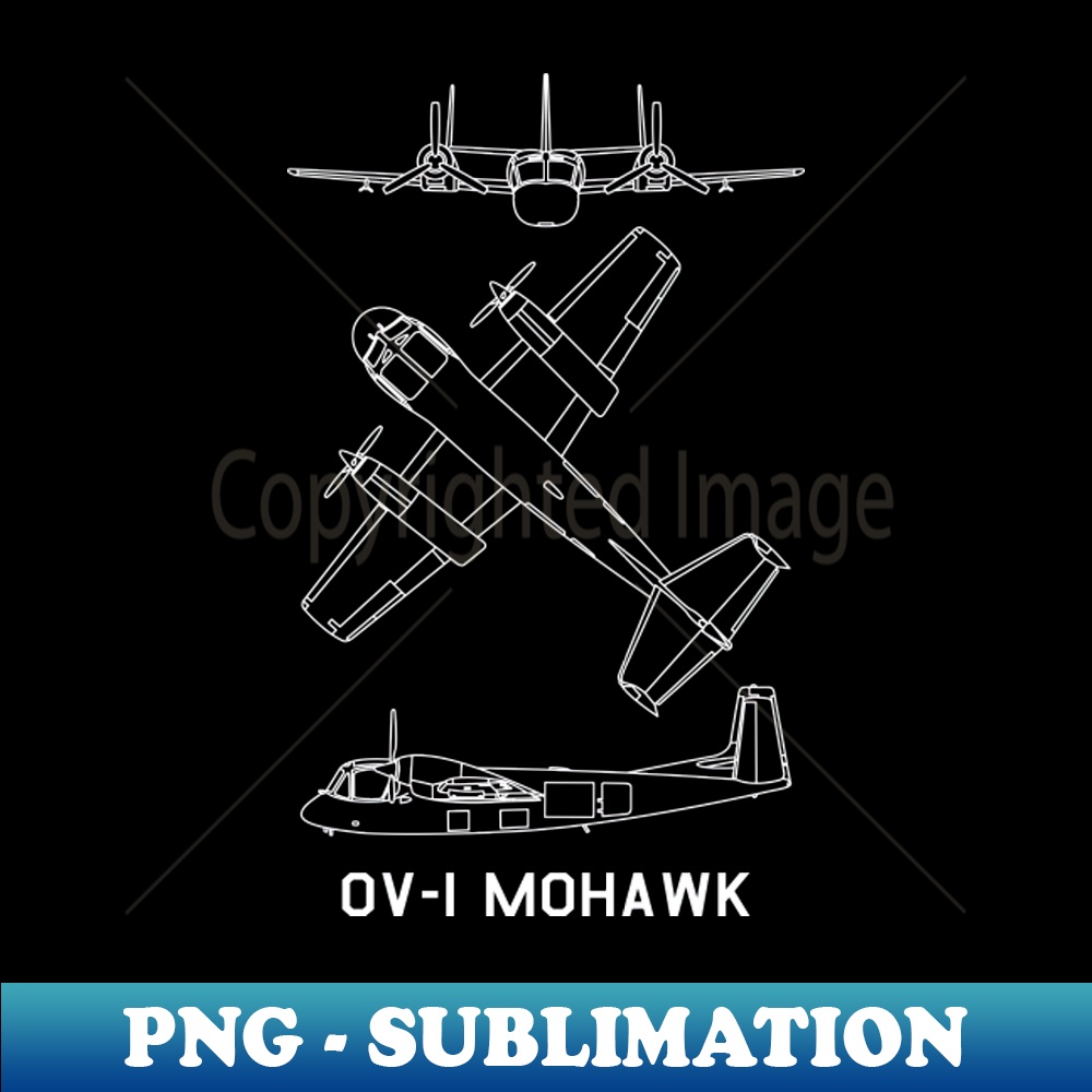 OV-1 Mohawk American Observation Aircraft Blueprints - Retro - Inspire ...