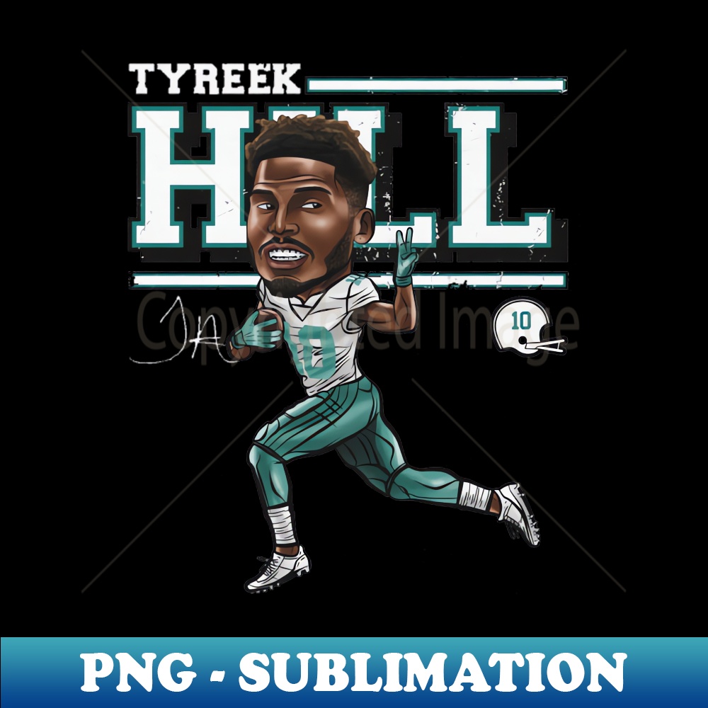 Tyreek Hill Miami Cartoon - PNG Sublimation Digital Download | Inspire ...