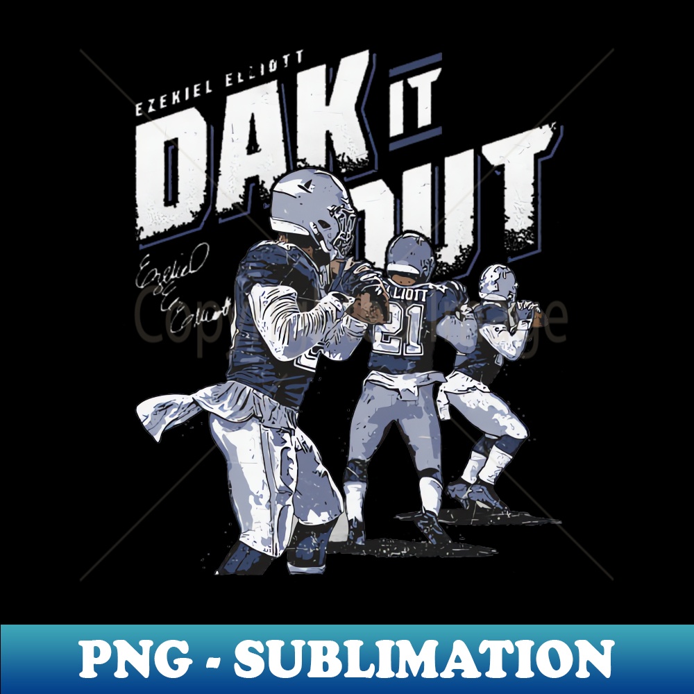 Ezekiel Elliott Dallas Dak Dance - PNG Sublimation Digital D | Inspire ...
