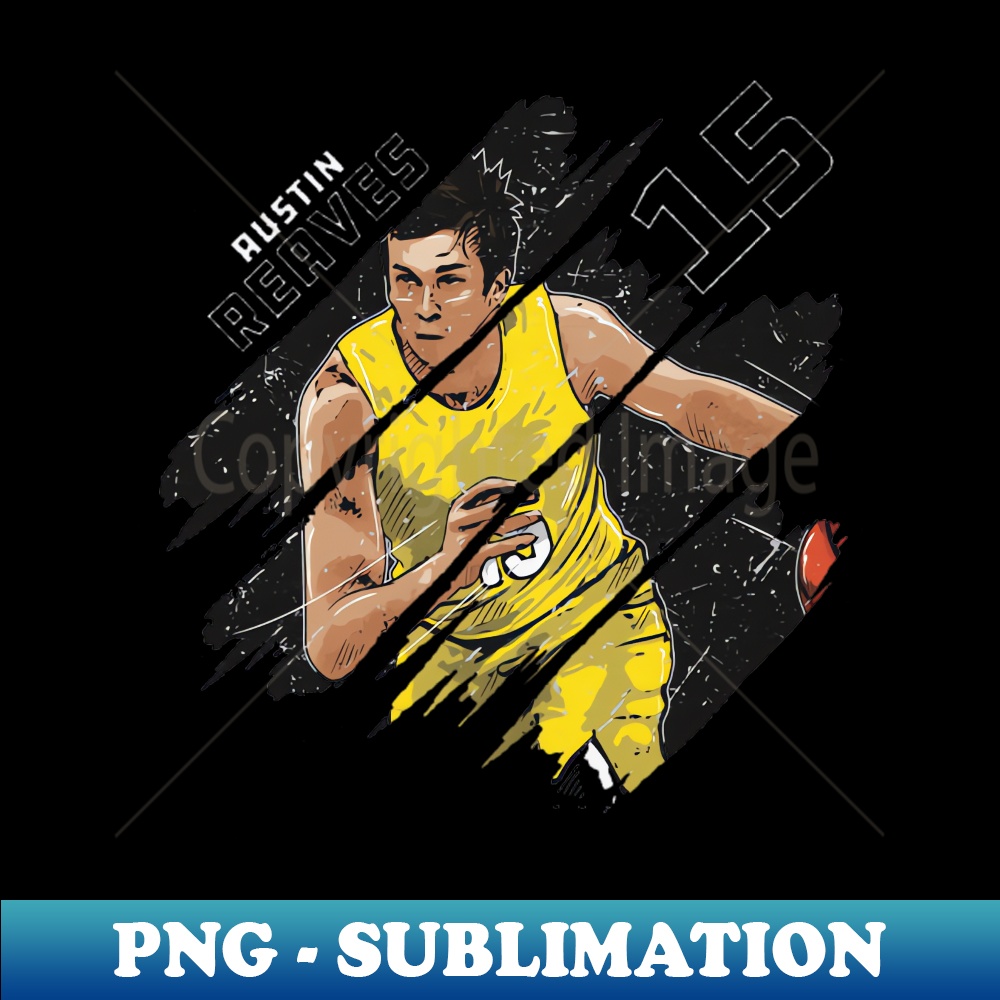 Austin Reaves Los Angels L Stripes - High-Resolution PNG Sub - Inspire ...