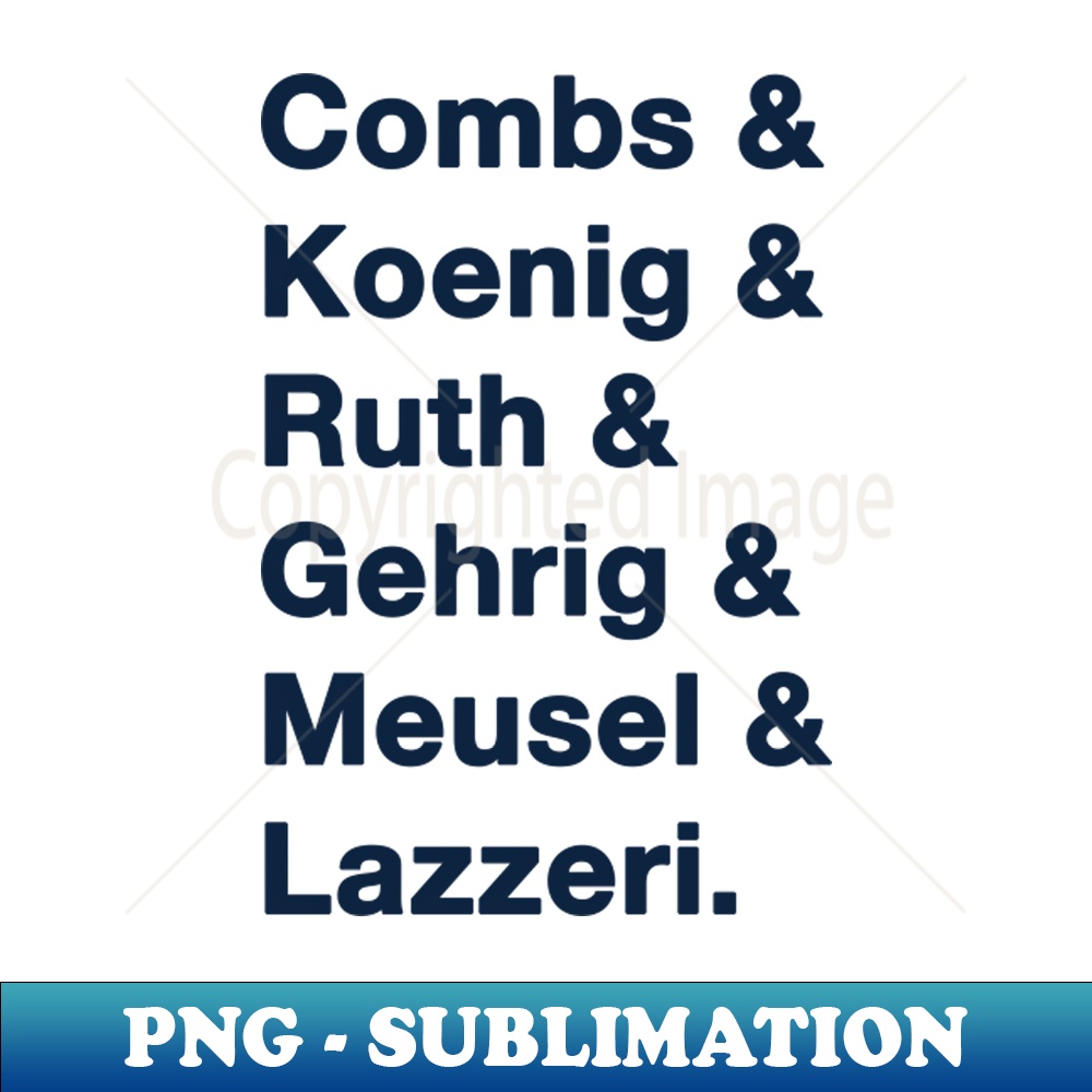 Yankees Murderers Row - Modern Sublimation PNG File - Boost | Inspire ...
