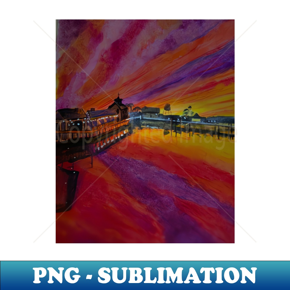 Ocean Sunset - PNG Transparent Digital Download File for Sub - Inspire ...