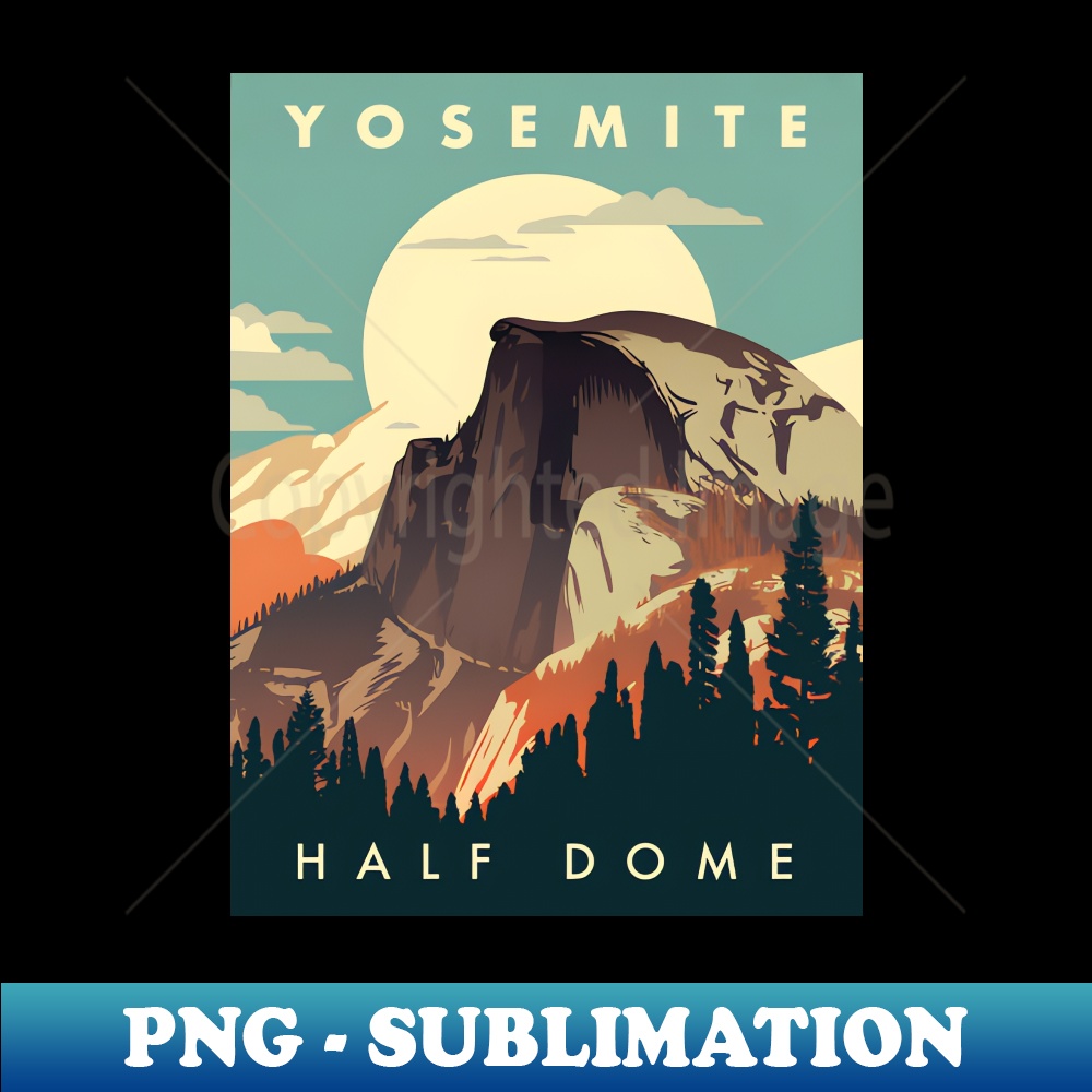 Yosemite National Park Half Dome - PNG Transparent Sublimati - Inspire ...
