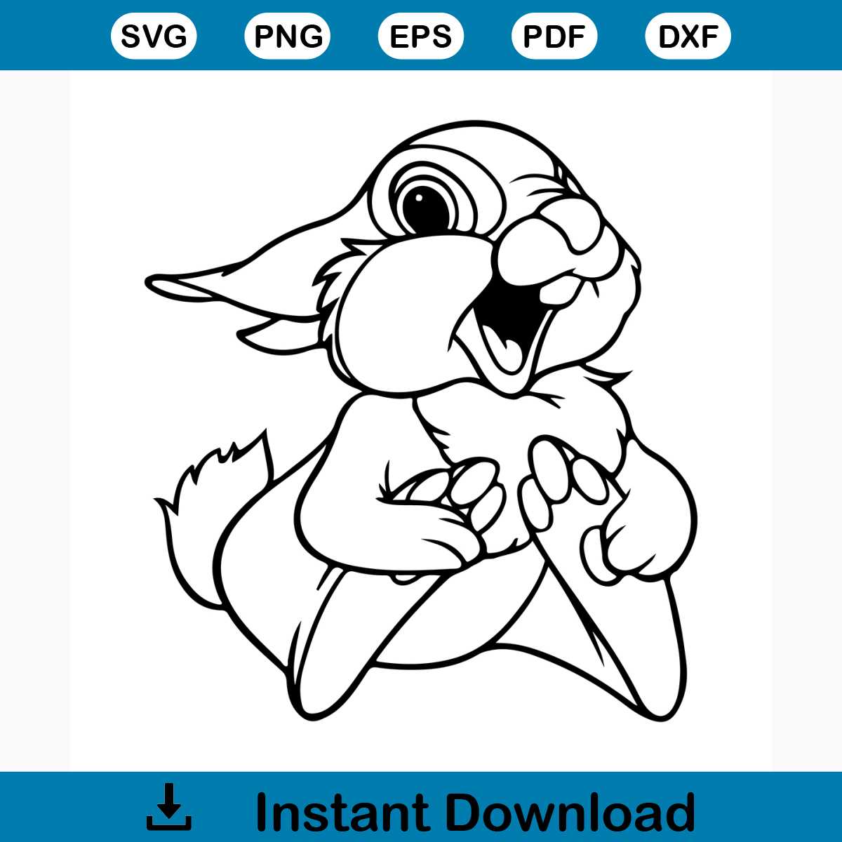 Thumper svg free, disney svg, bambi svg, instant download, s | Inspire ...