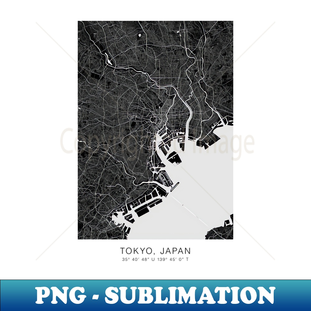 tokyo maps poster - Aesthetic Sublimation Digital File - Tra | Inspire ...