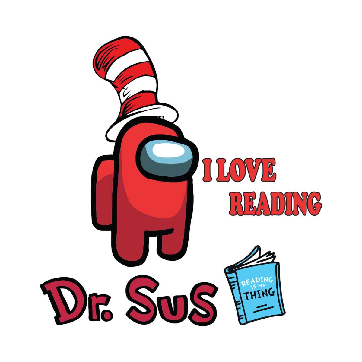 Red Dr Sus Svg, Trending Svg, Dr Seuss Svg, Dr Seuss 2021 Sv | Inspire ...