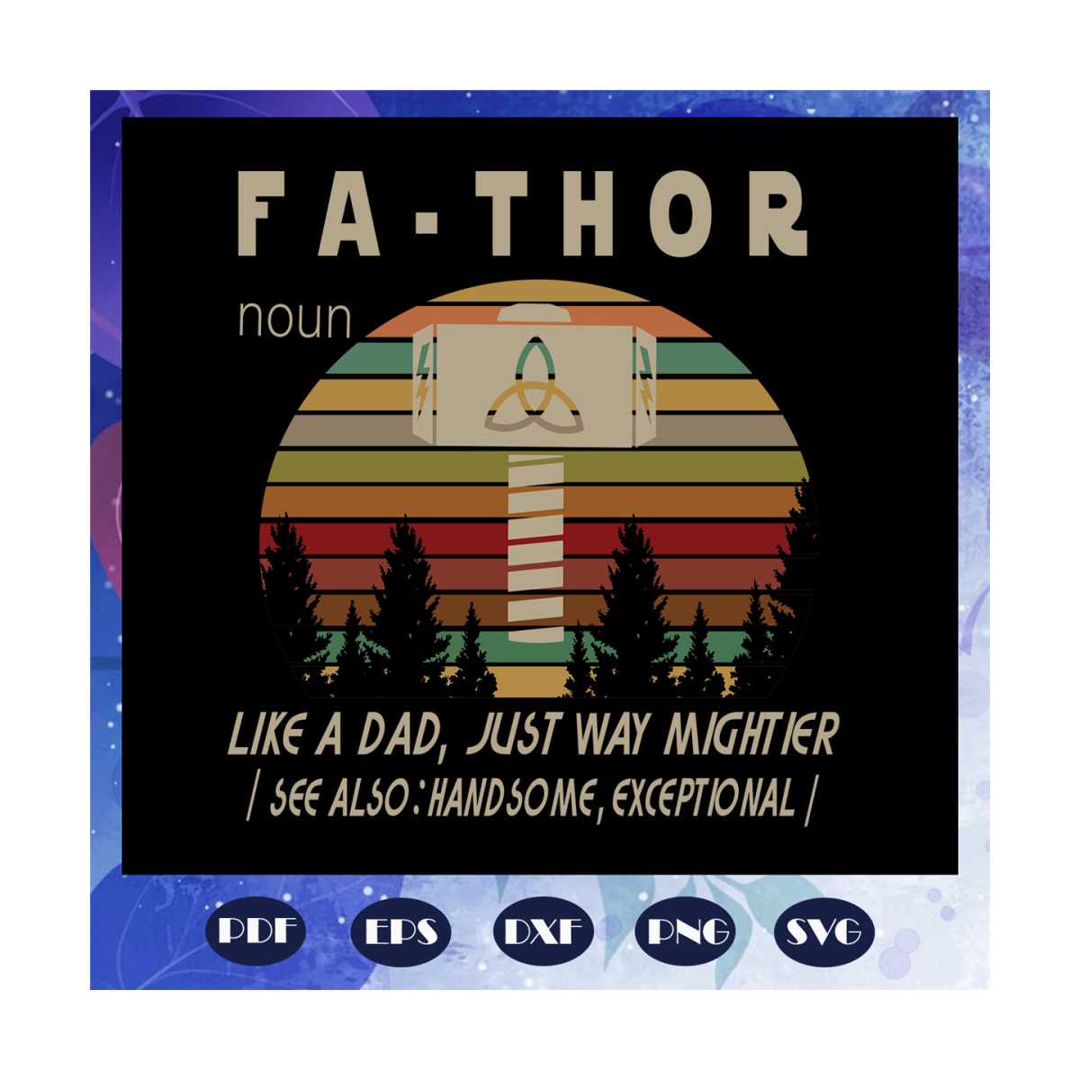 Fathor like a dad just way mightier, father svg, father gift - Inspire ...