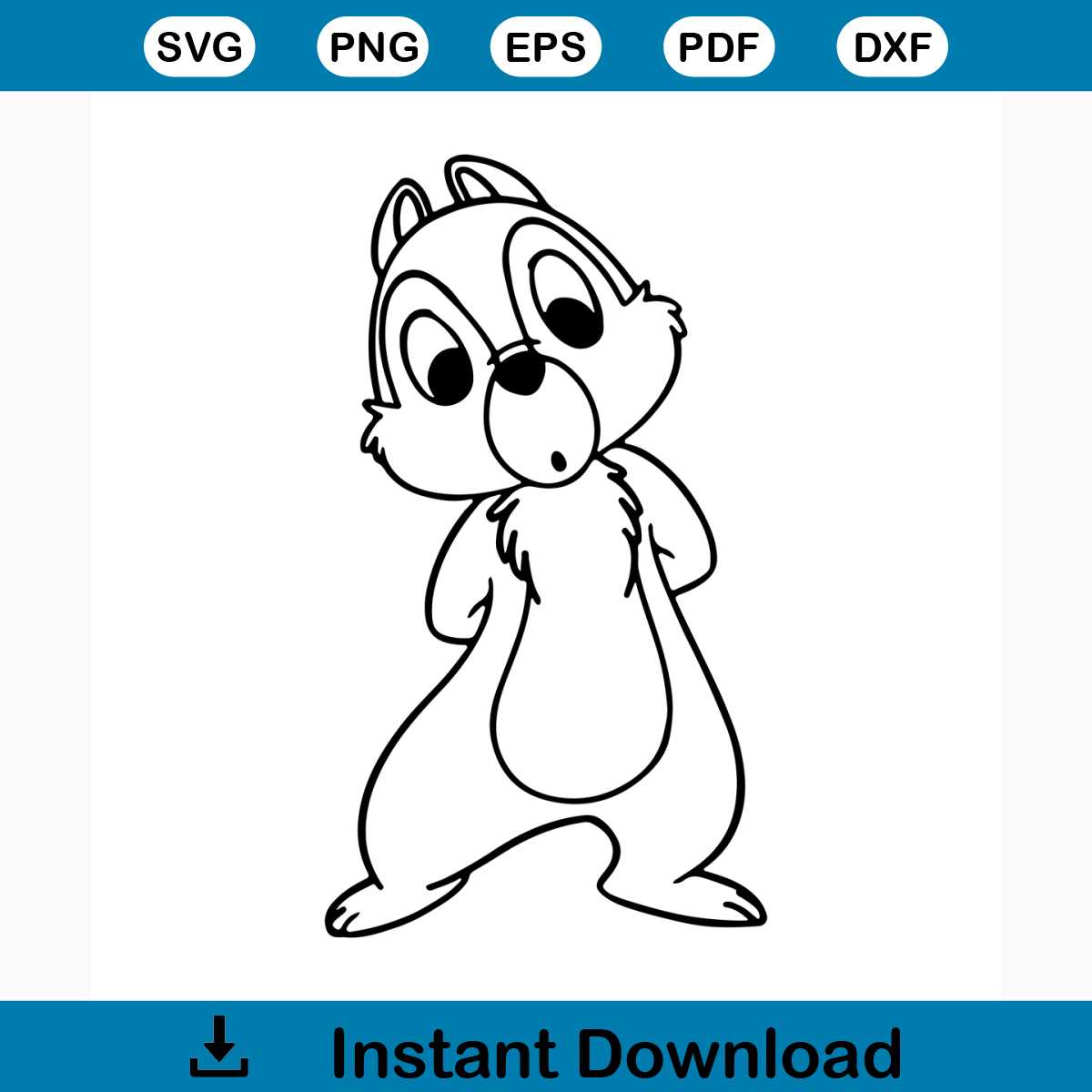 Chip and dale svg free, disney svg, chipmunk svg, instant do | Inspire ...