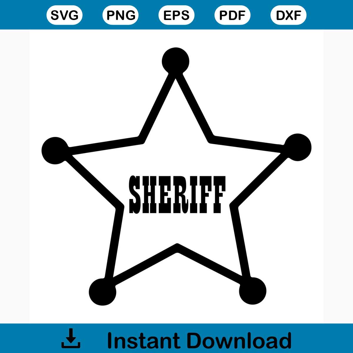 Sheriff badge svg free, toy story svg, disney svg, instant d - Inspire ...