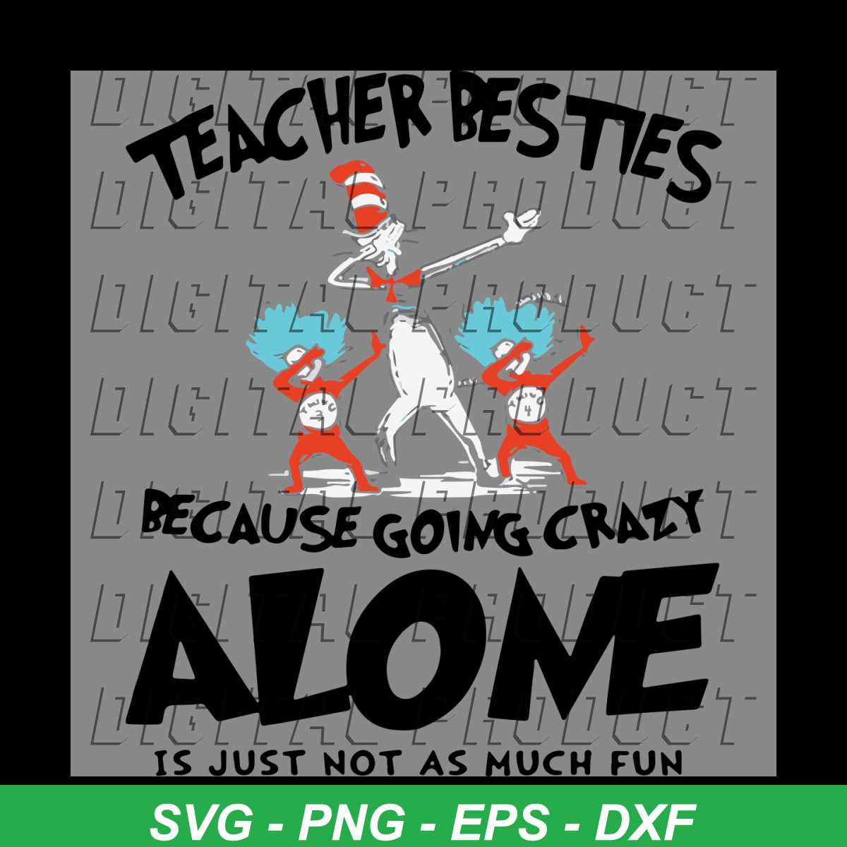 Dr Seuss Dabbing Teacher Besties Svg, Dr Seuss Svg, Cat In T - Inspire ...
