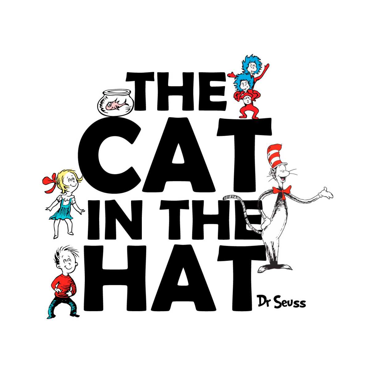 Dr. Seuss The Cat in the Hat Characters Svg, Trending Svg, D | Inspire ...