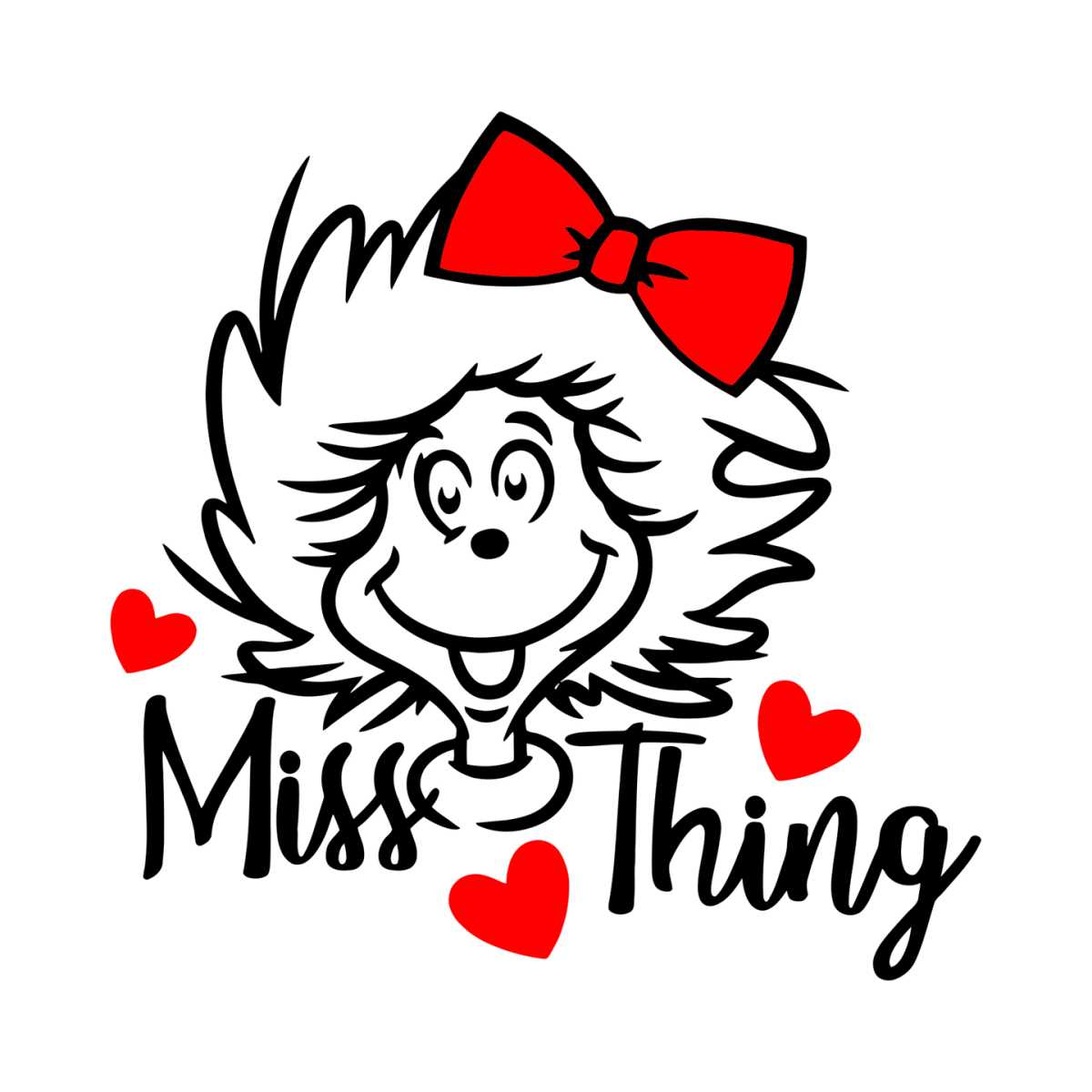 Miss Thing Svg, Dr Seuss Svg, The Thing Svg, Thing 1 Thing 2 | Inspire ...
