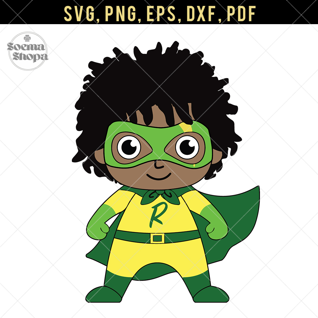 Ryan Play World Afro SVG, PNG, PDF, DXF Cutting, Printable, - Inspire ...