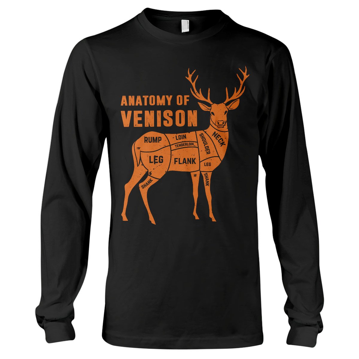Anatomy Of Venison Cut Deer Hunting Shirt, Cool Hunter Long | Inspire ...