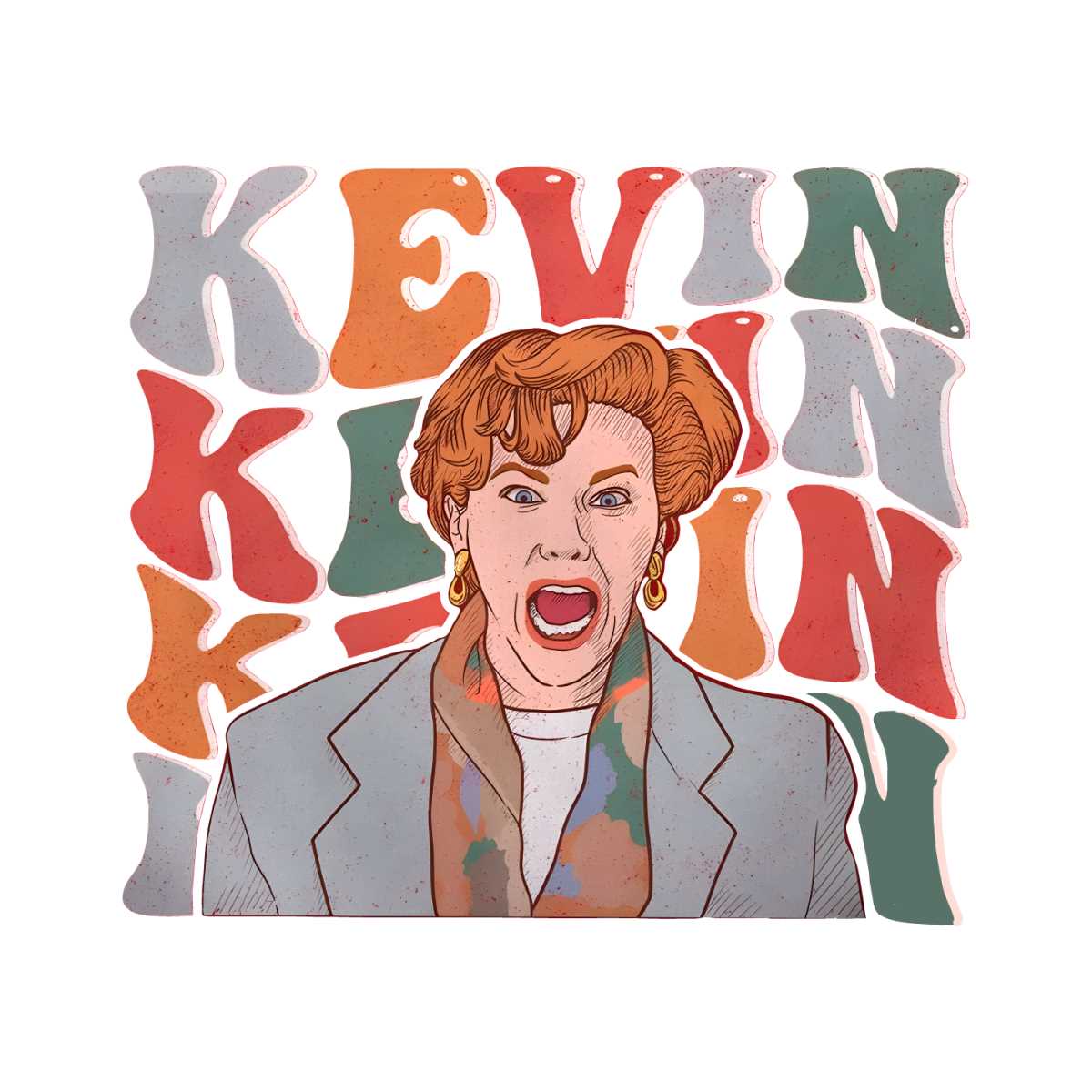 Scream All The Home Alone Kevin PNG Sublimation Design | Inspire Uplift