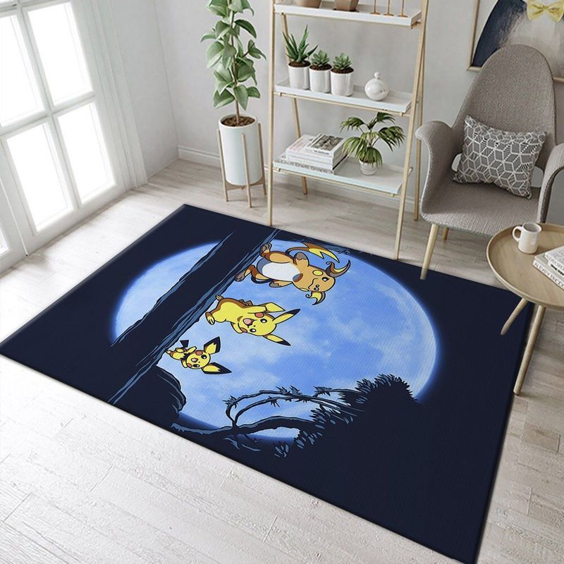 Hakuna Pikeata Pichu Pikachu Raichu Pokemon Area Rug Living | Inspire ...