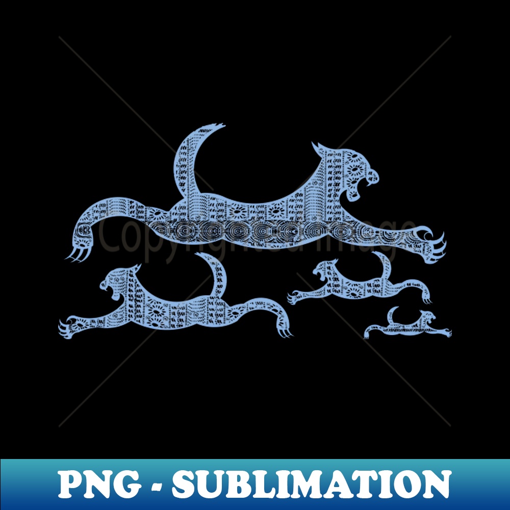Sea Blue Wave Hawaiian Pattern Mythic Sea Lion - Trendy Subl | Inspire ...