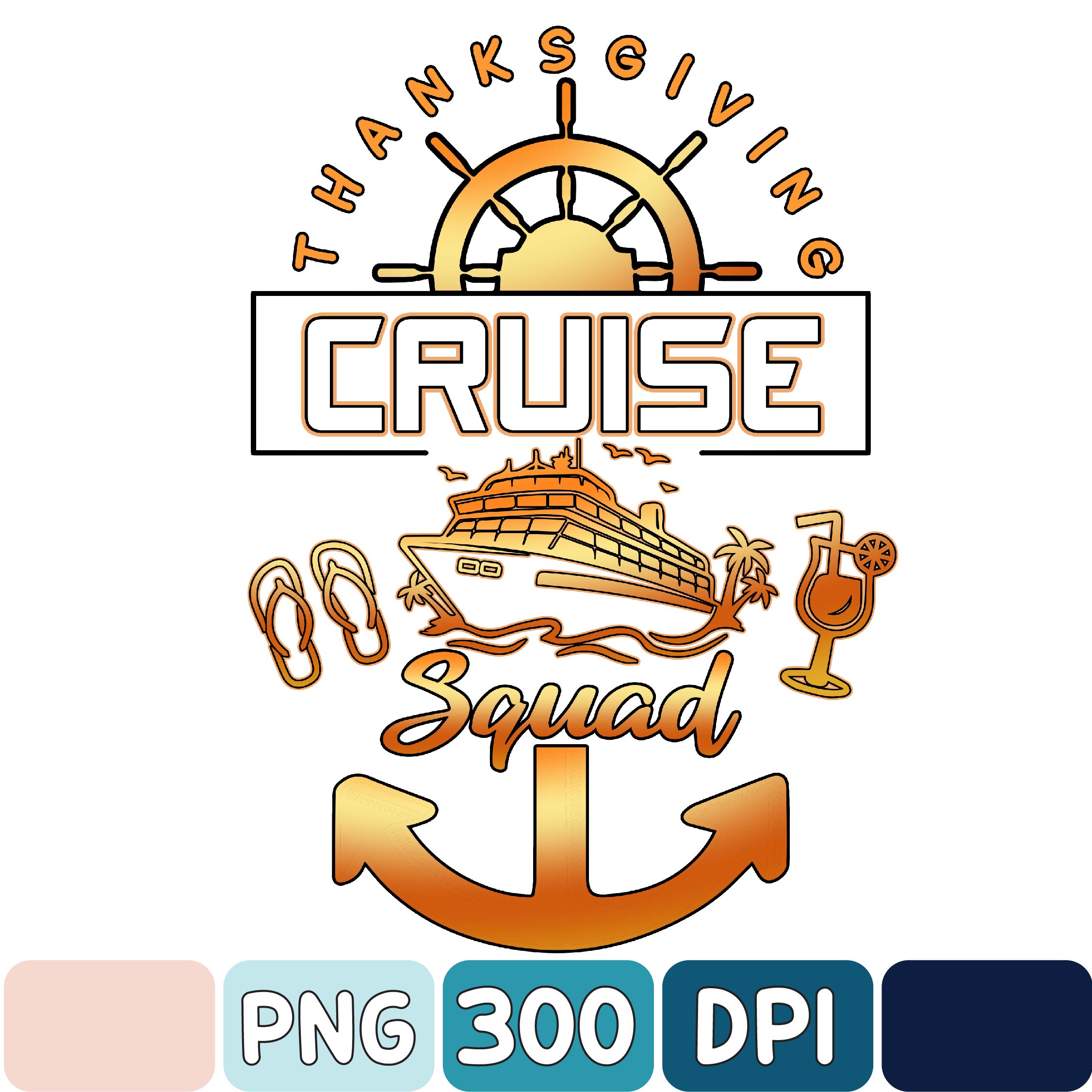 Thanksgiving Cruise Squad Png, Cruise Trip Thanksgiving Trip - Inspire ...