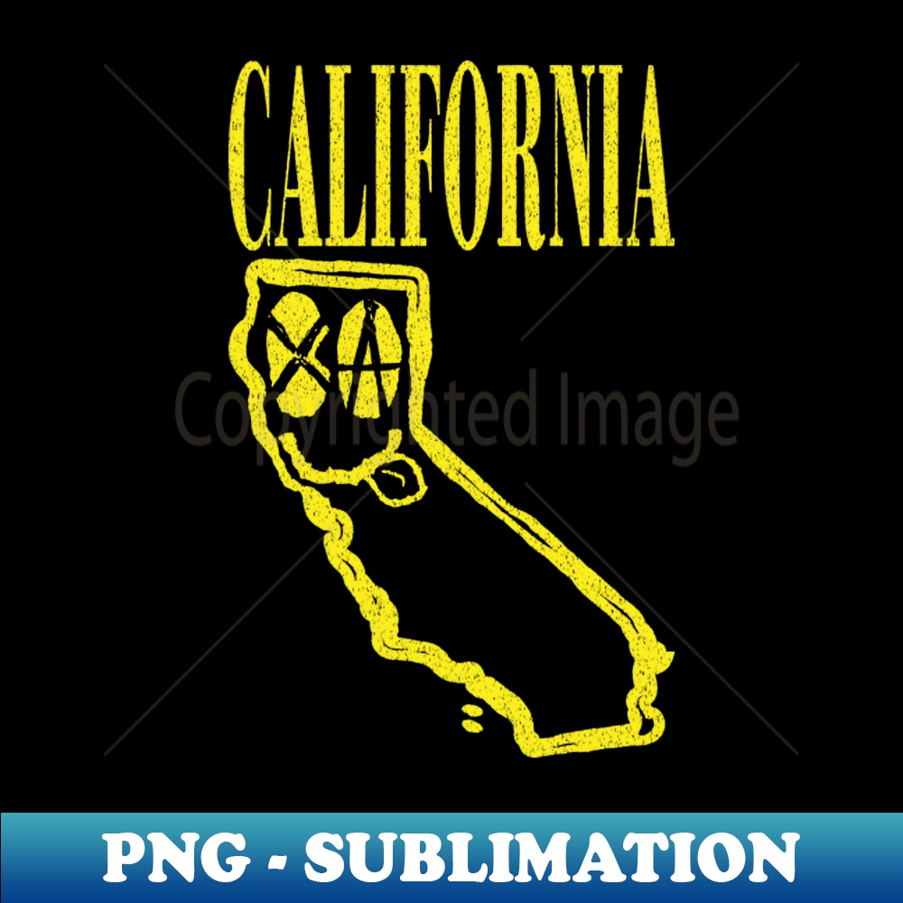 California Grunge Smiling Face Black Background - Premium PN | Inspire ...