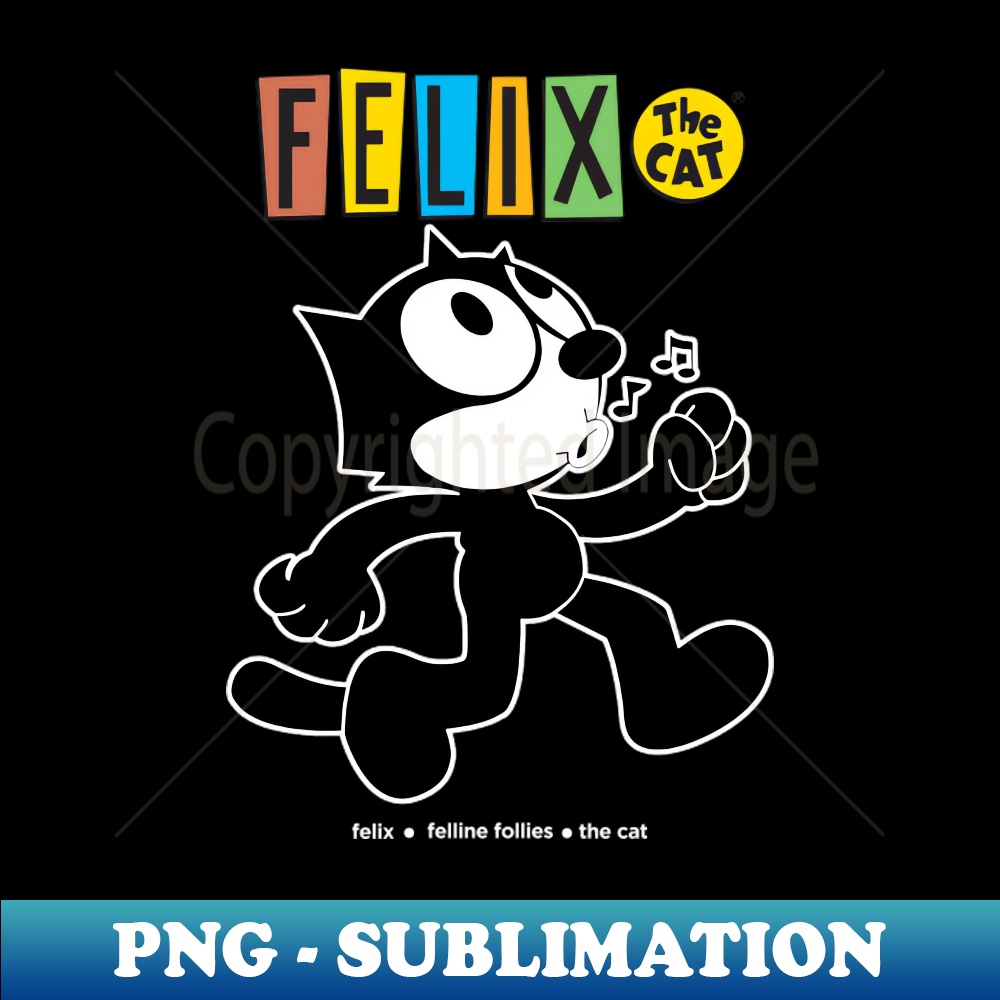 Felix The Cat Retro Faded Design - Exclusive PNG Sublimation | Inspire ...