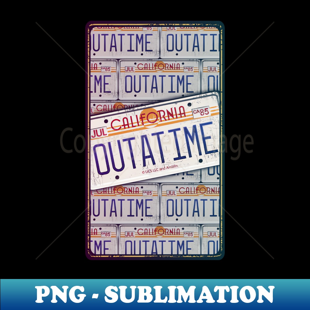 back to the future outatime license plate - High-Resolution | Inspire ...