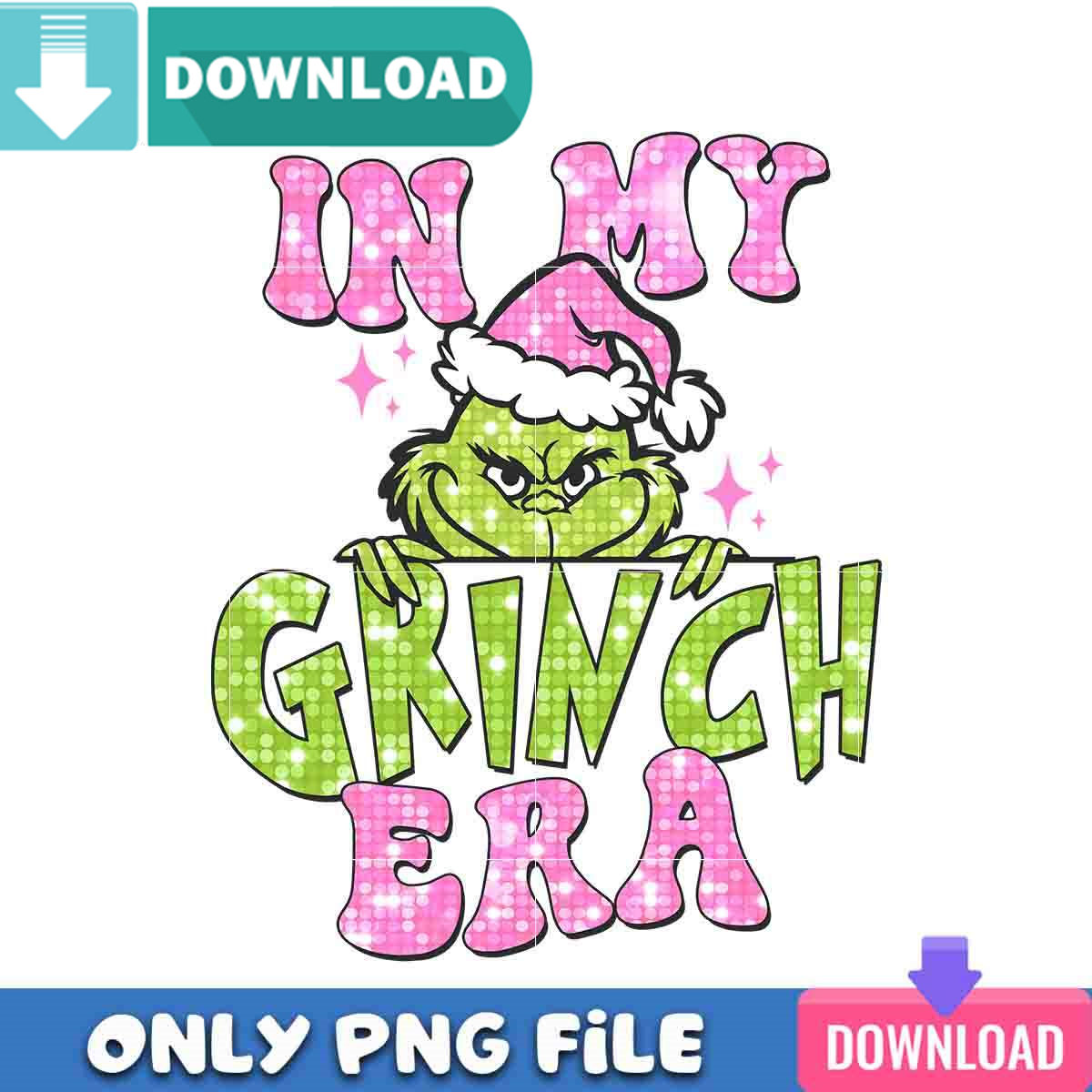 In My Grinch Era Twinkle Face Png Best Files Design Download - Inspire ...