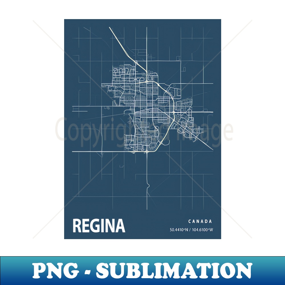 Regina Blueprint Street Map Regina Colour Map Prints - Subli - Inspire ...