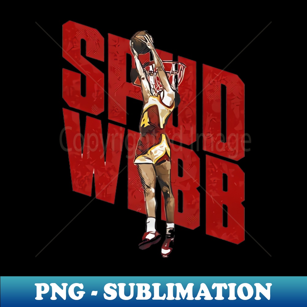 Spud Webb Atlanta Dunk - Retro PNG Sublimation Digital Downl | Inspire Uplift