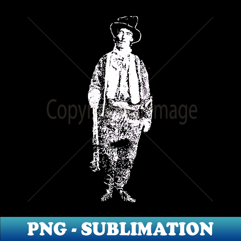 Billy the Kid Grunge Distressed Style Billy the Kid Western | Inspire ...