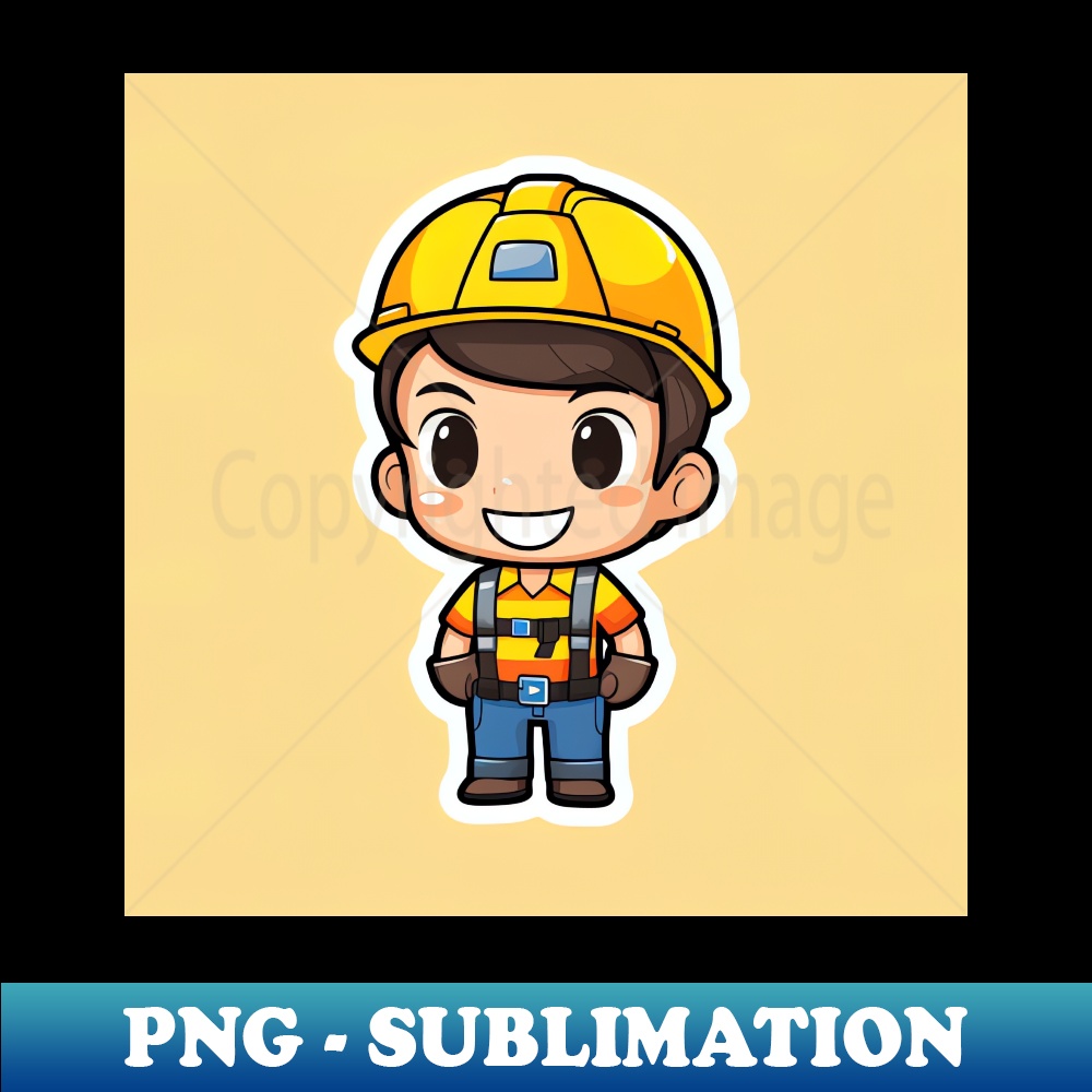 Construction worker - Aesthetic Sublimation Digital File - E | Inspire ...