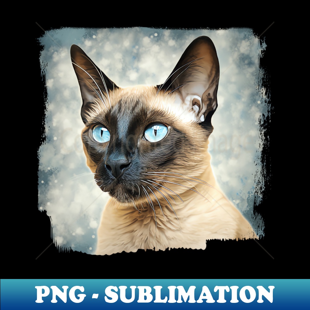 Portrait of a Seal Point Siamese Cat - Decorative Sublimatio | Inspire ...
