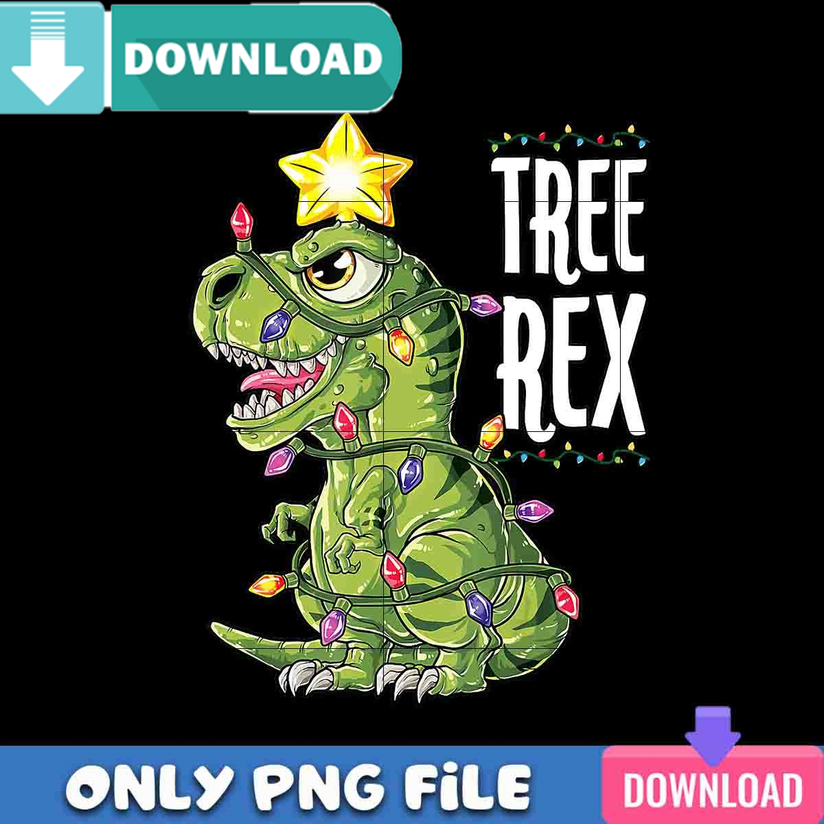 Tree Rex Christmas Light Png Best Files Design Download | Inspire Uplift