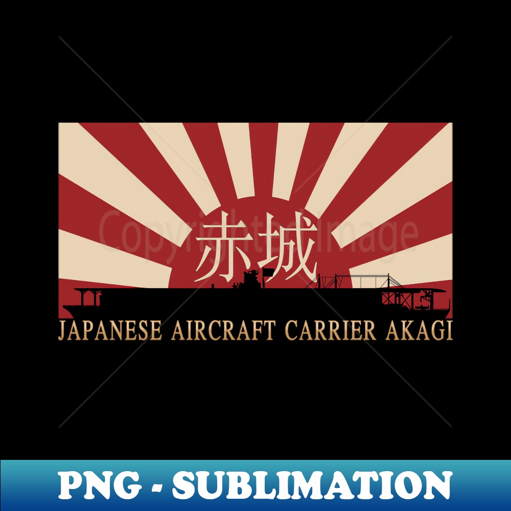 Japanese Aircraft Carrier Akagi Rising Sun Japan WW2 Flag Gi | Inspire ...
