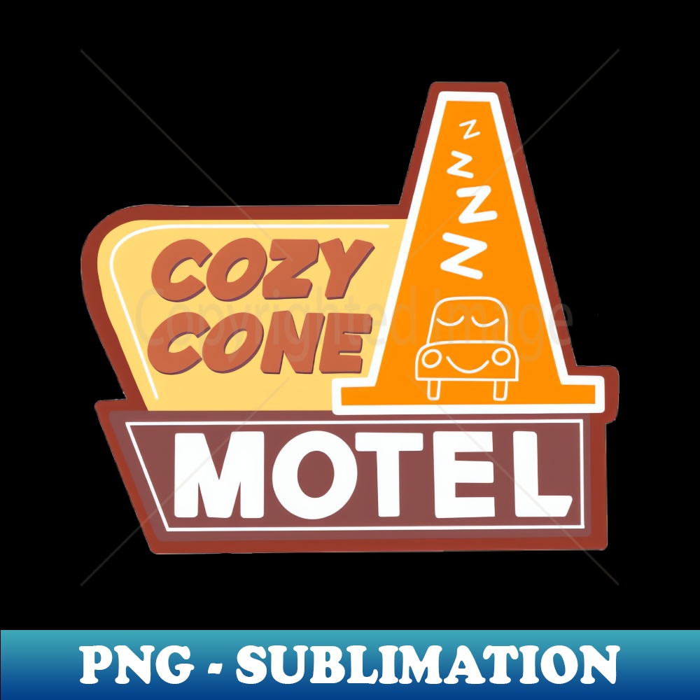 Cozy Cone Motel - Modern Sublimation PNG File - Boost Your S | Inspire Uplift