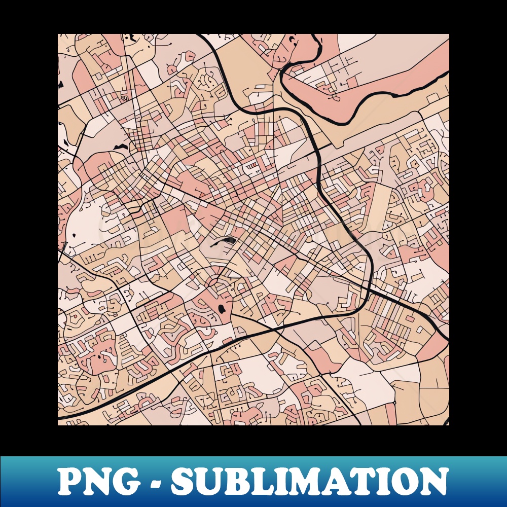 Kitchener Map Pattern in Soft Pink Pastels - PNG Transparent | Inspire ...