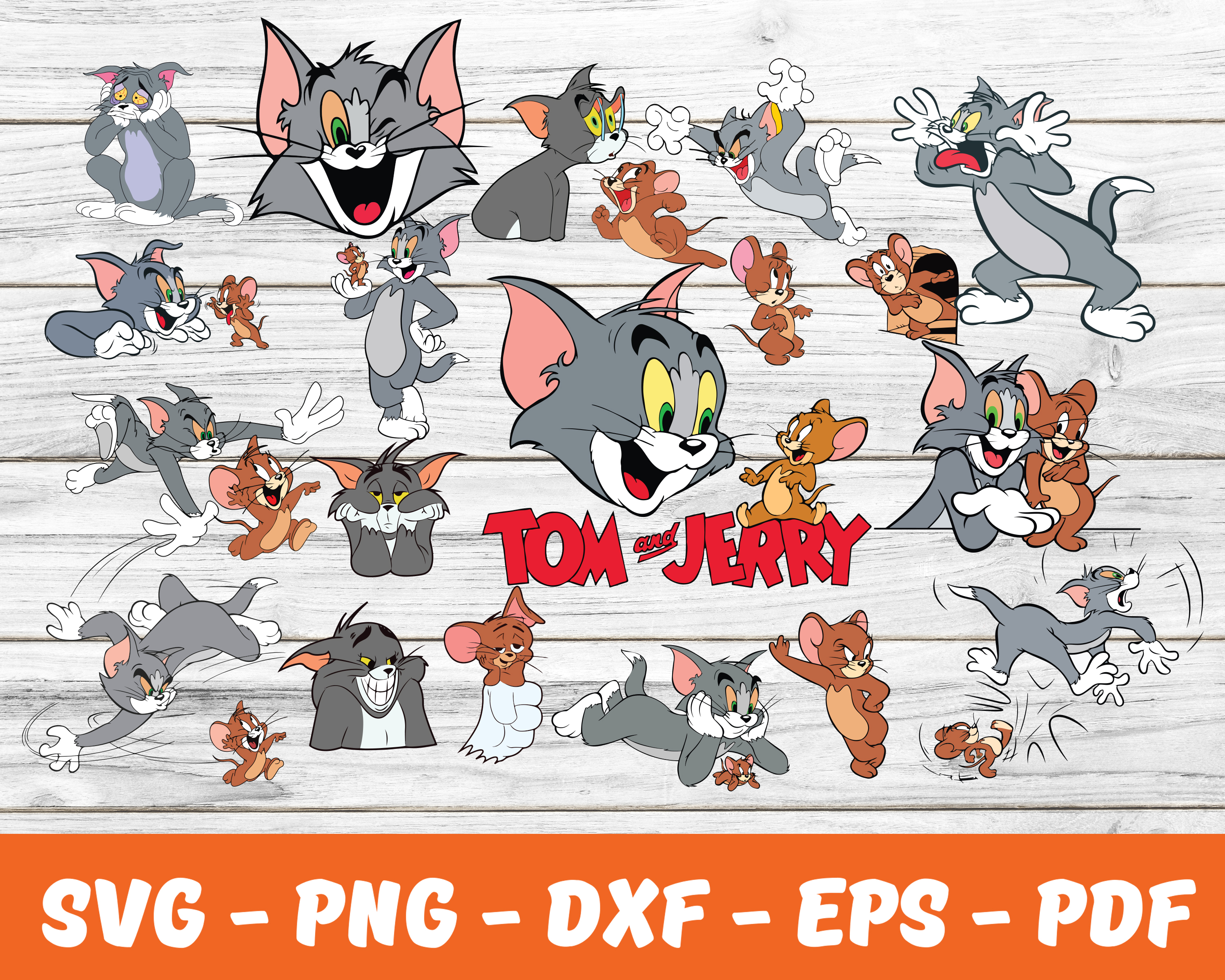 Tom And Jerry Svg,Cartoon Svg, Bundle Cartoon Svg 109 - Inspire Uplift