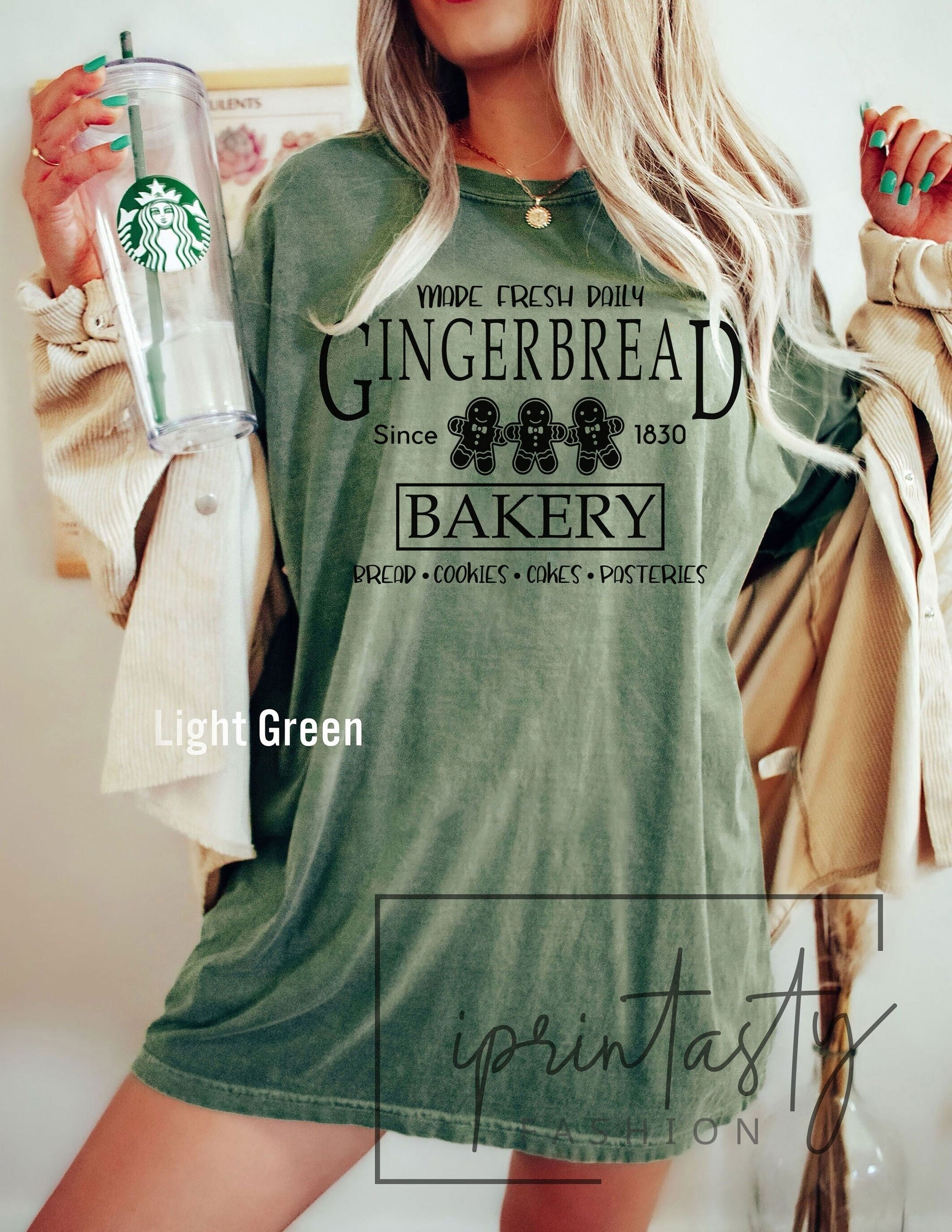 Vintage Gingerbread Bakery , Gingerbread Christmas shirt, Gi | Inspire ...