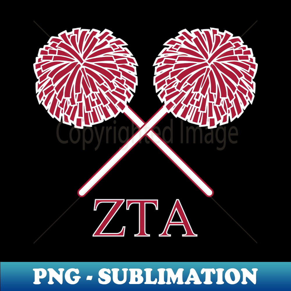 Alabama Zeta Tau Alpha Pom Poms - Artistic Sublimation Digit | Inspire ...