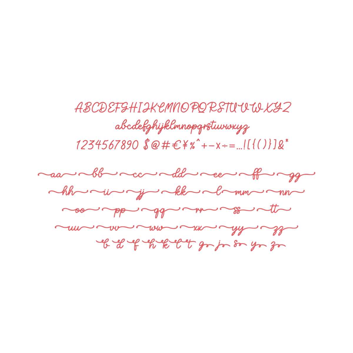 Script Font, Font with Hearts, Font with Tails, Heart Font, | Inspire Uplift