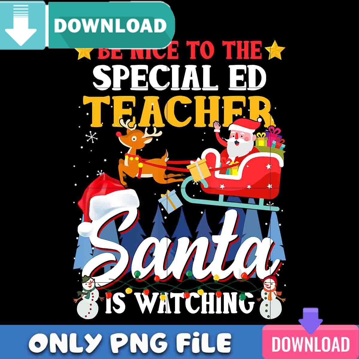 Santa Is Watching PNG Perfect Sublimation Design Download | Inspire Uplift
