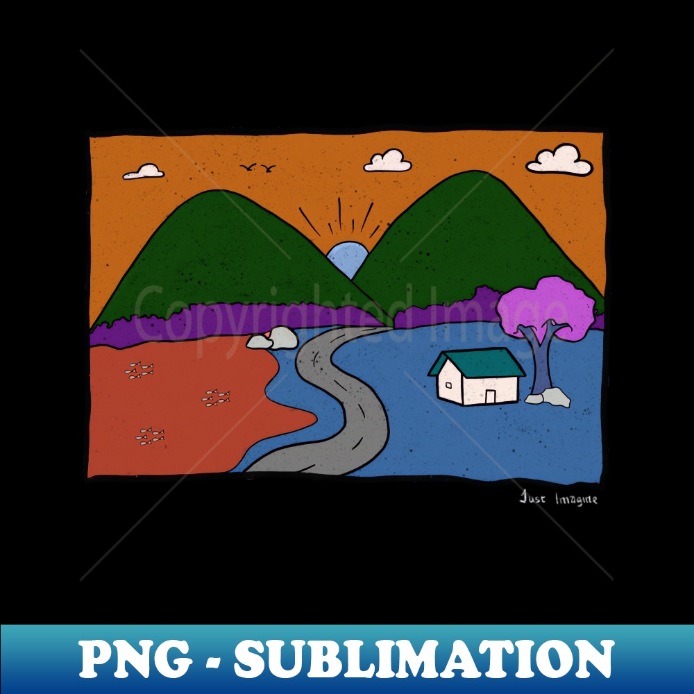 kids drawing mountains - High-Quality PNG Sublimation Downlo | Inspire ...